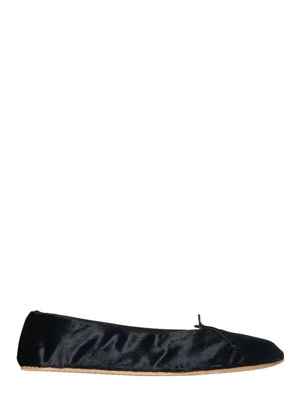 THE ROW Round Ballet Flat - Black