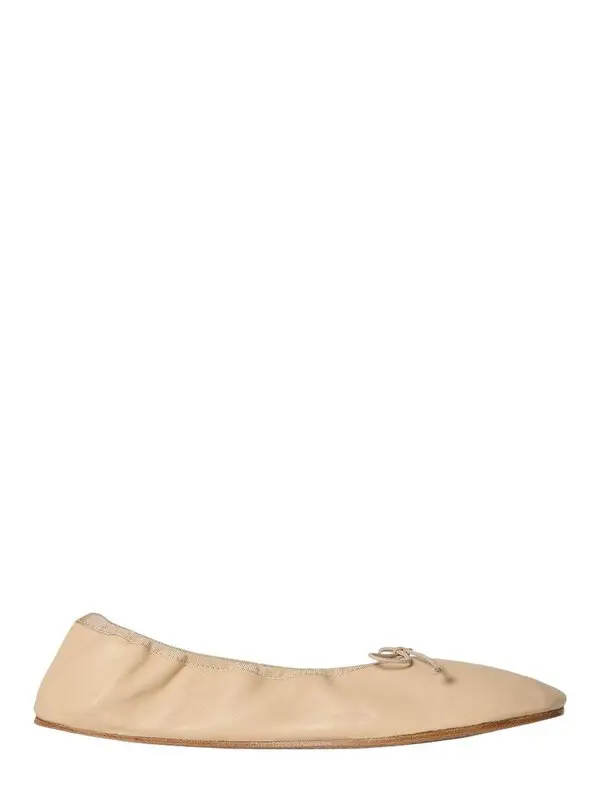 THE ROW Round Ballet Flat - Vanilla