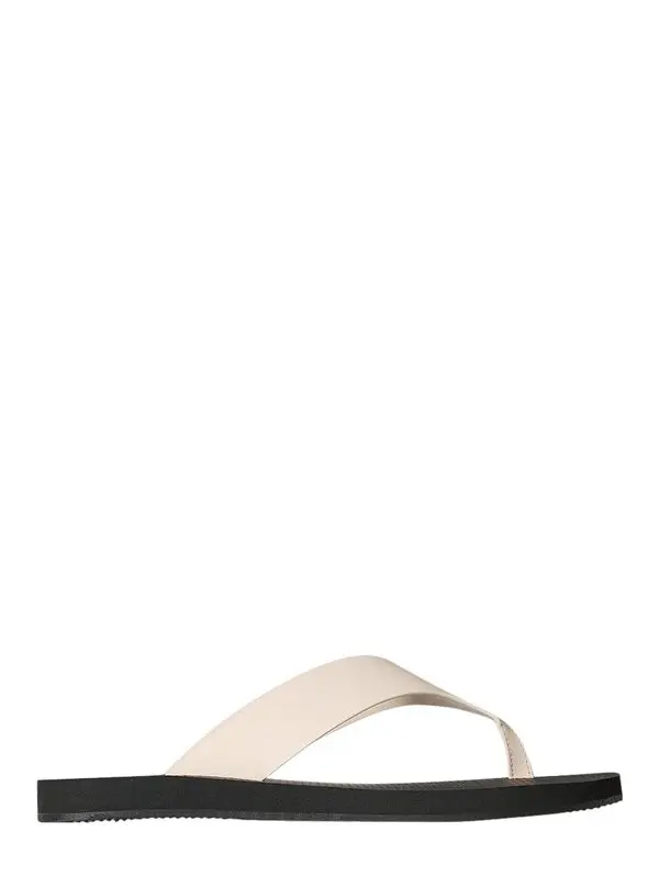THE ROW Dune Classic Ginza Sandal - Ivory / Black