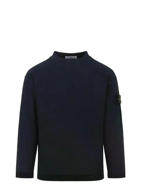 Stone Island Logo-patch Sweatshirt - Blue