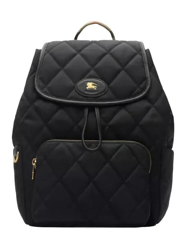 Burberry Horseshoe Backpack - Black