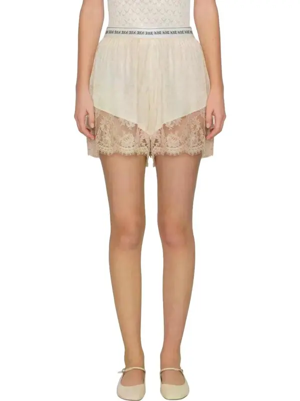Sea Ethel Lace-detail Shorts - Neutrals