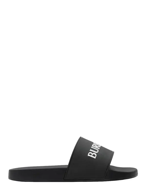 Burberry Logo Slides - Black