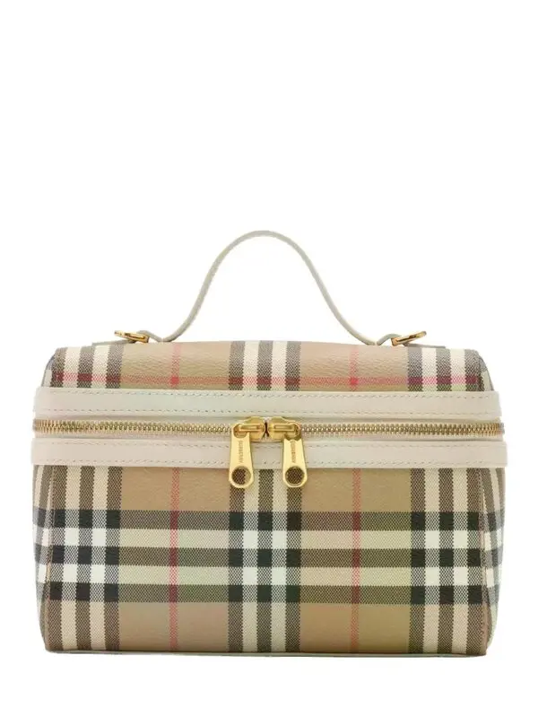 Burberry Check Vanity Bag - Neutrals