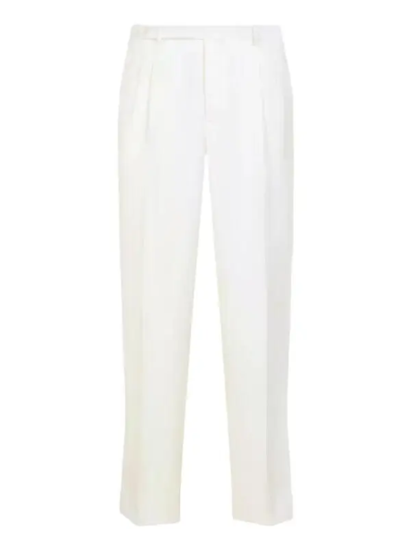 Brioni Pleated Trousers - Neutrals