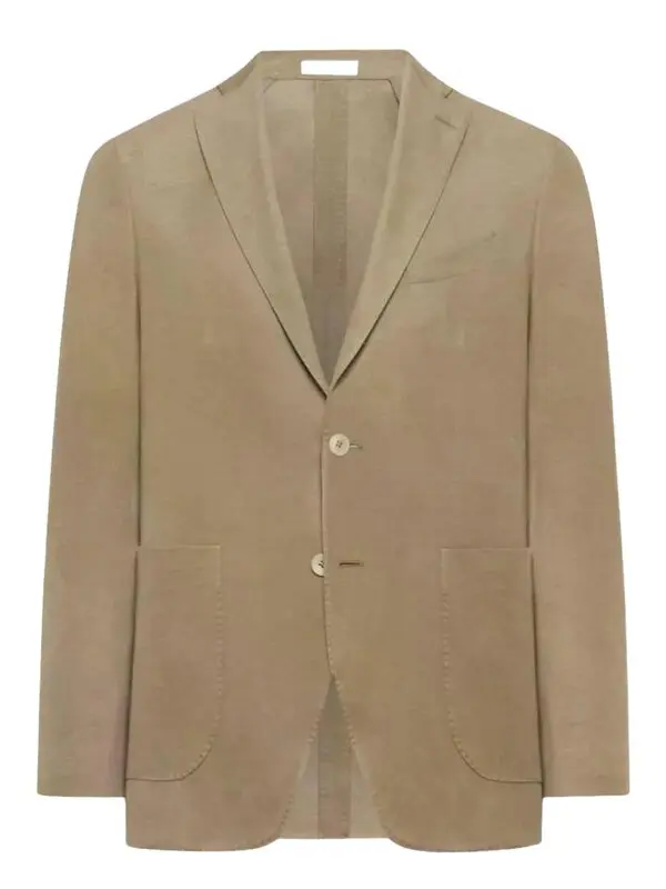 Boglioli Beige Cotton Jersey K-jacket - Neutrals