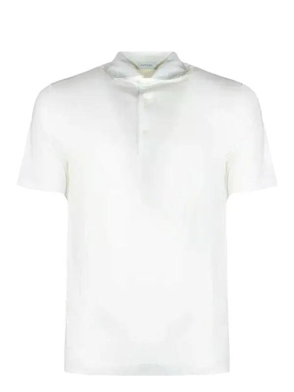CRUCIANI Short-sleeve Polo Shirt - White