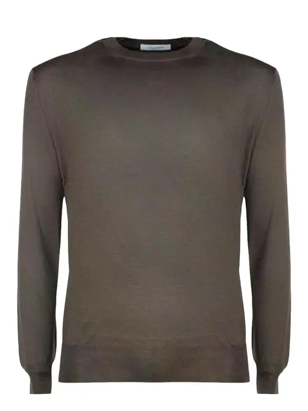 CRUCIANI Long-sleeve Sweater - Brown
