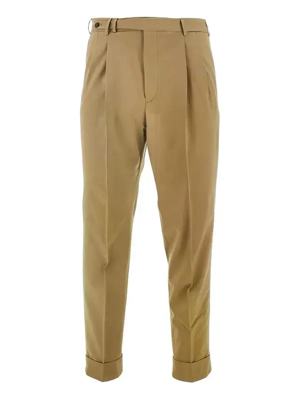 PT TORINO Pleated Trousers - Neutrals