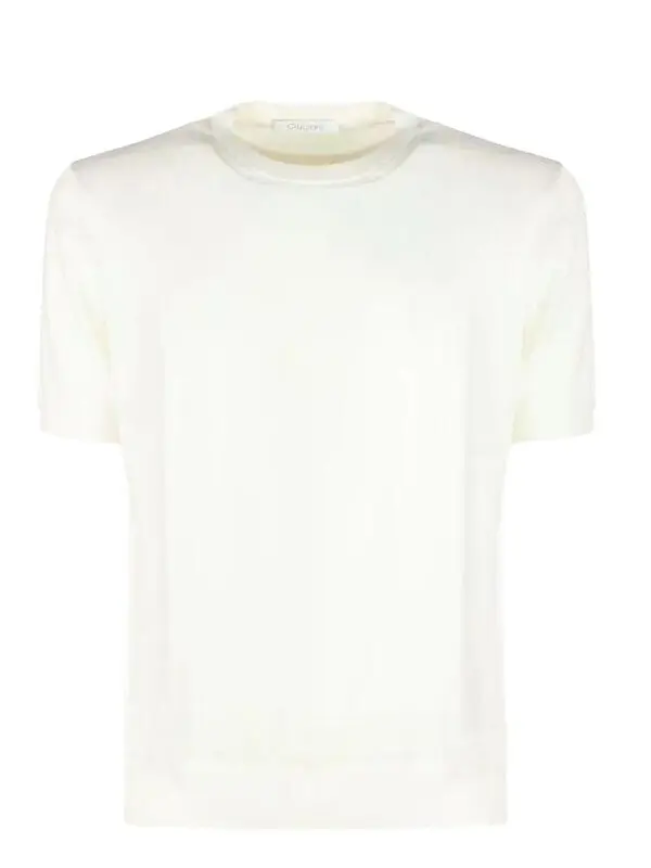 CRUCIANI Crew-neck T-shirt - White