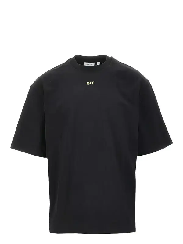 Off-White Cotton T-shirt - Black