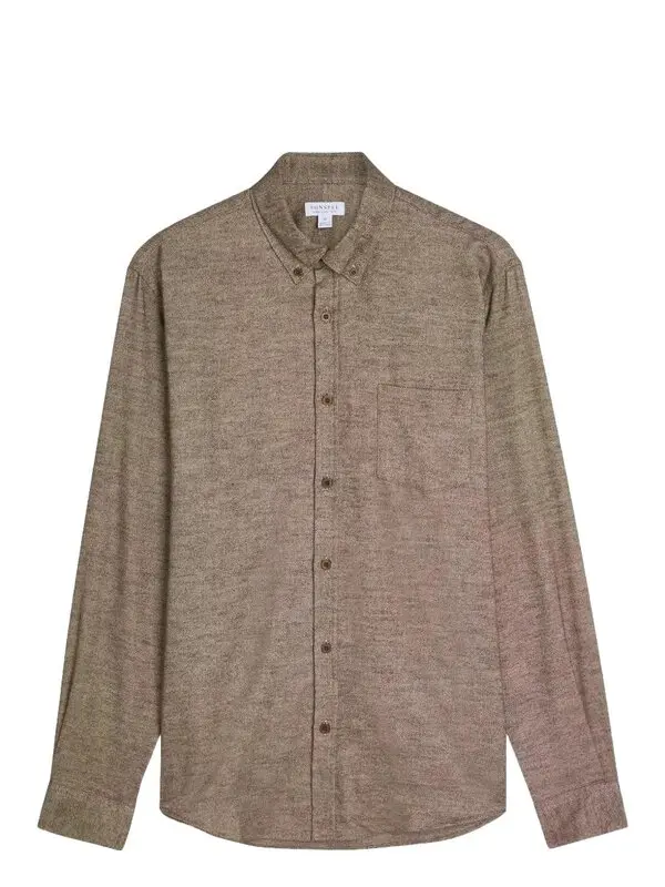 Sunspel Pocket Button-down Shirt - Brown