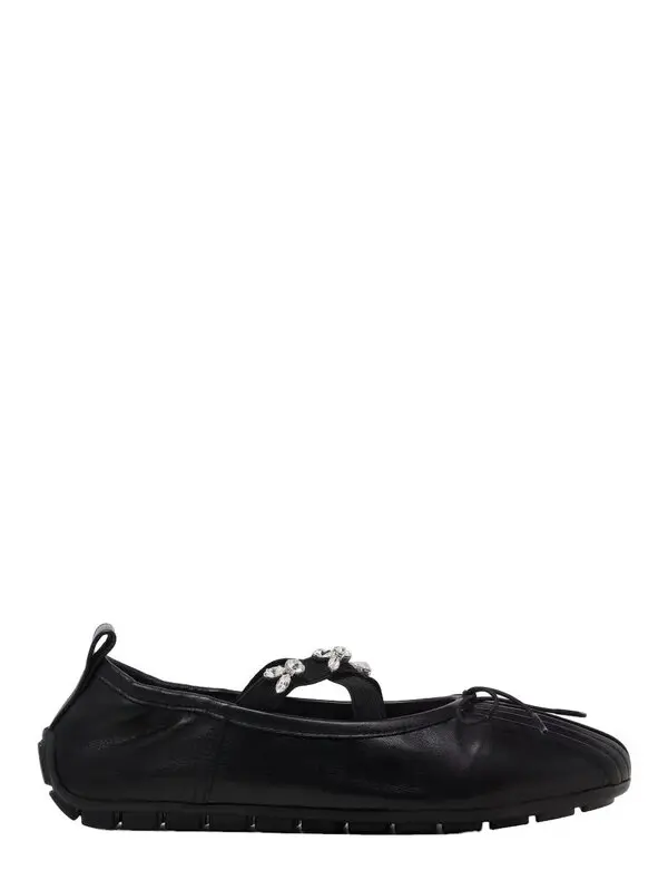 Simone Rocha Embellished Ballet Flats - Black