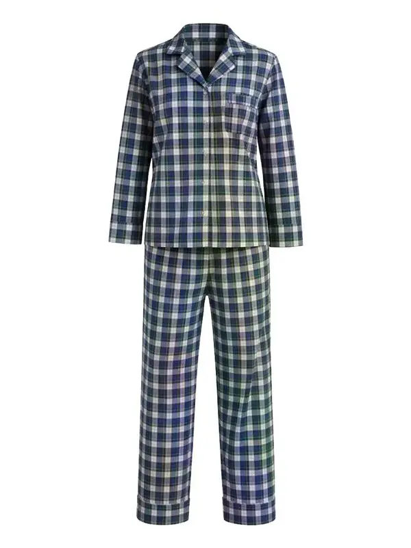 Polo Ralph Lauren Checked-pattern Pyjama Set - Blue
