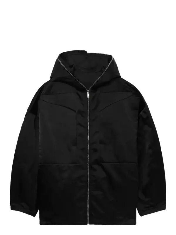 Rick Owens Hooded Zip-up Jacket - Black