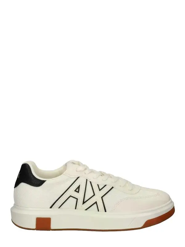 Emporio Armani Logo Detail Sneakers - Neutrals
