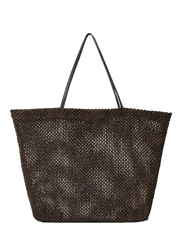 THE ROW Barn Tote Bag - Dark Brown
