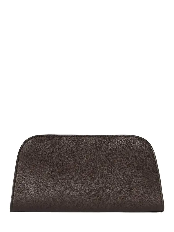 THE ROW Peggy Clutch - Walnut Shadow