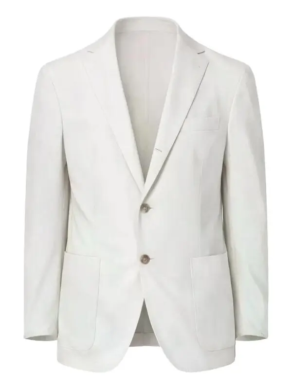 Eleventy Single-breasted Blazer - White