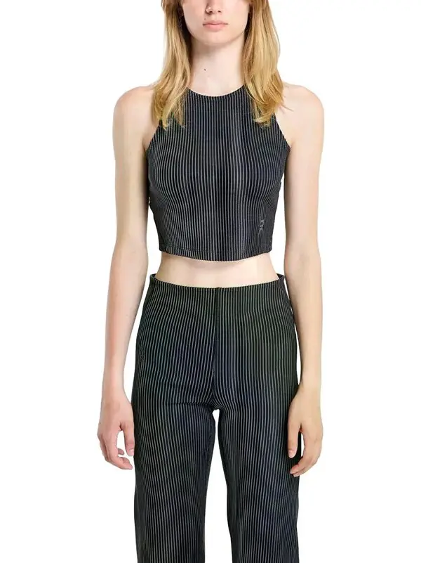 On All Day Sleeveless Crop Top - Black