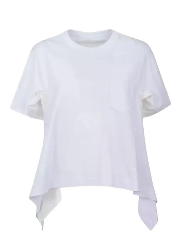Sacai Paneled Short-sleeve T-shirt - White