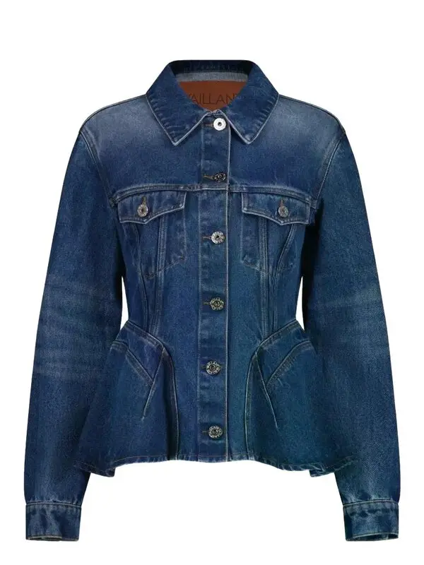 VAILLANT Peplum Jacket - Blue