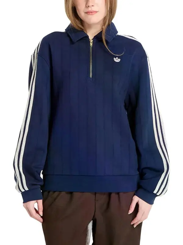 Adidas X Clot Zip-up Sweatshirt - Blue