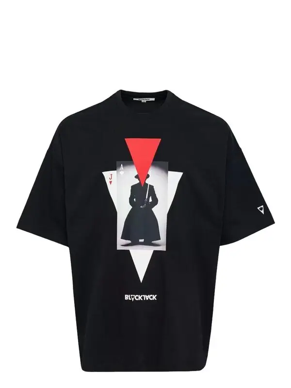 BLACKJACK Ace Logo-detail T-shirt - Black