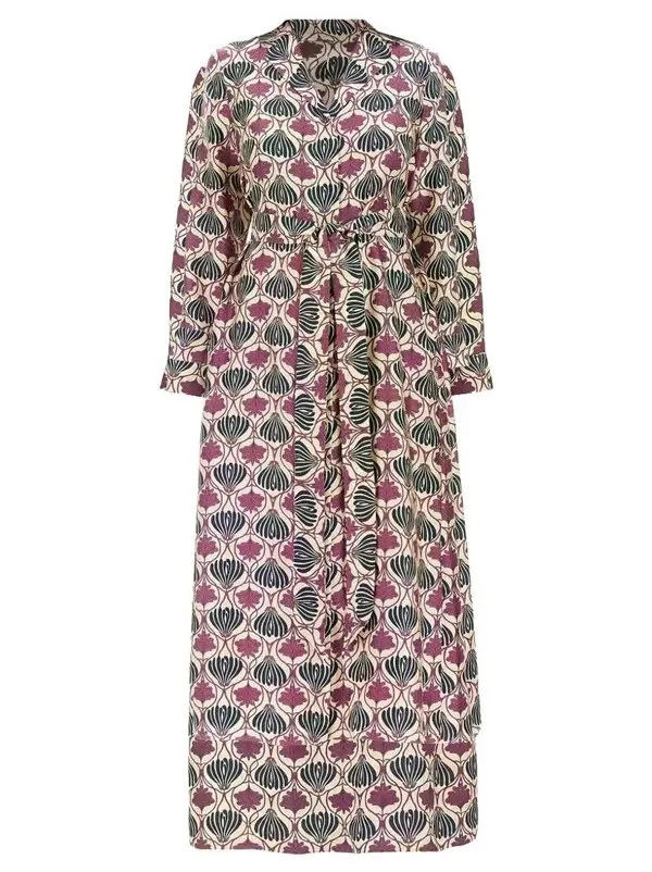 Max Mara Albert Floral-print Dress - Neutrals