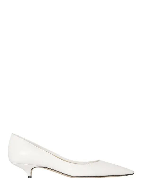 THE ROW Liisa Kitten Heel - Optic White
