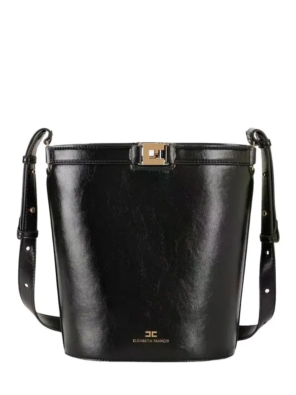 Elisabetta Franchi Adjustable-strap Shoulder Bag - Black