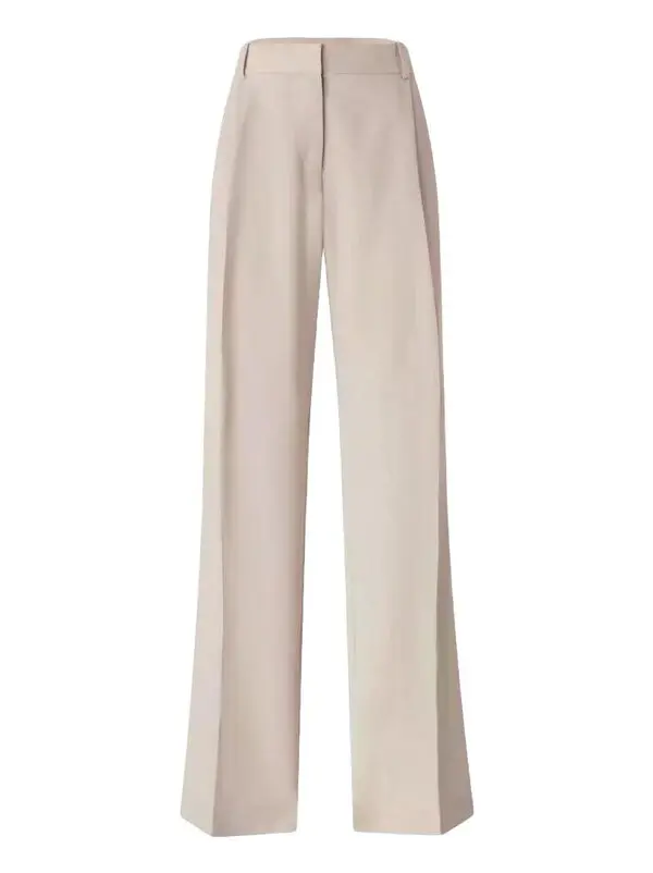 Pinko Pleated Wide Leg Trousers - Neutrals