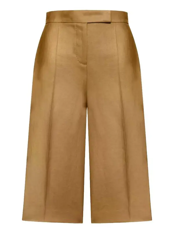 Max Mara High-waisted Pleated Shorts - Neutrals