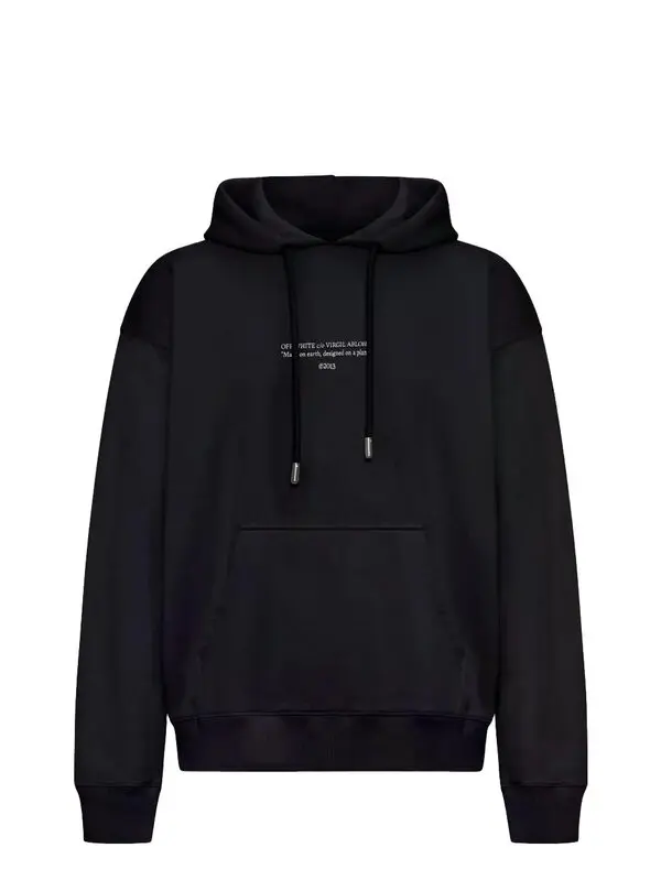 Off-White Hooded Sweatshirt - Black