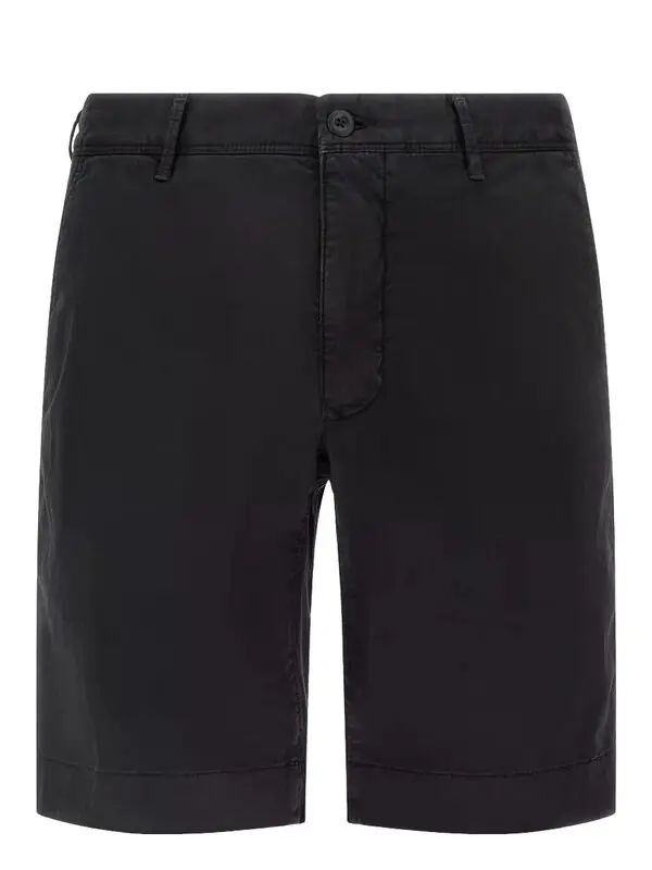 Incotex Cotton Bermuda Shorts - Black