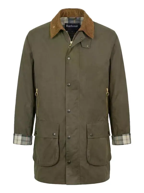 Barbour Corduroy-collar Pocket Coat - Green