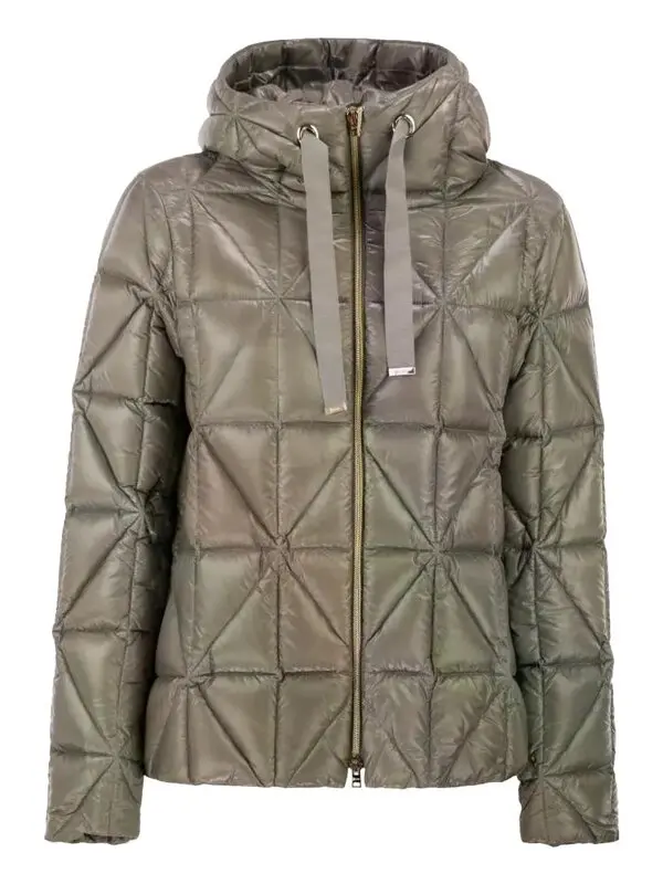 Herno Geometric Star Quilted Jacket - Grey
