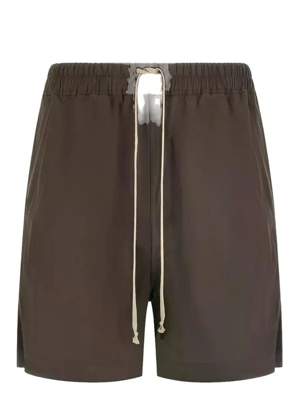 Rick Owens Drawstring-waist Side-slit Shorts - Brown
