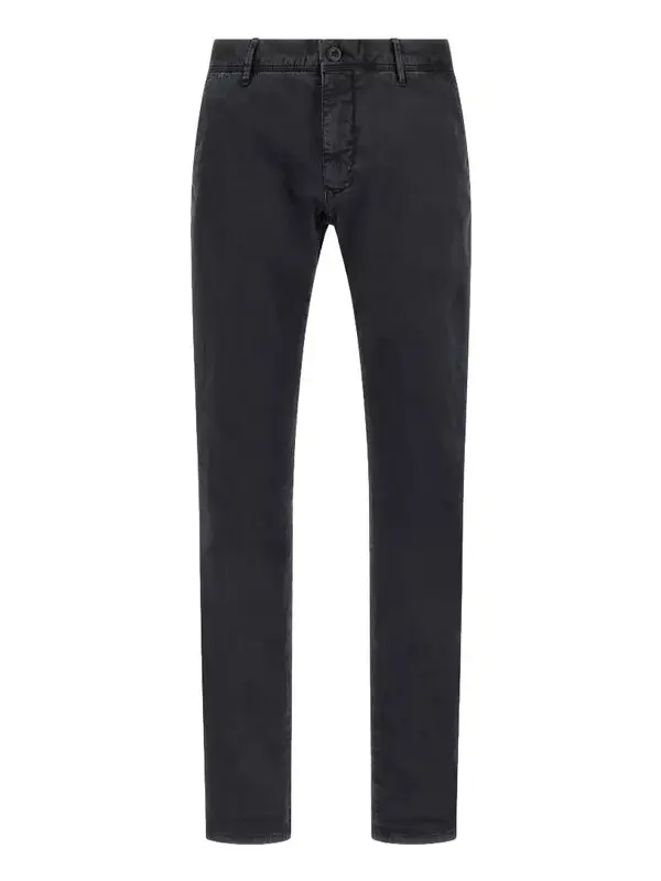 Incotex Slim-cut Chino Trousers - Black