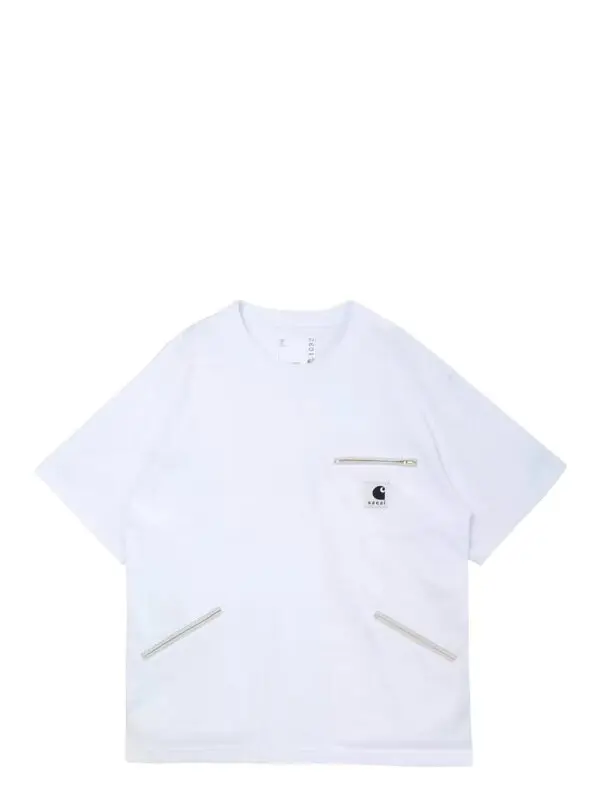 Sacai X Carhartt Wip Cotton T-shirt - White