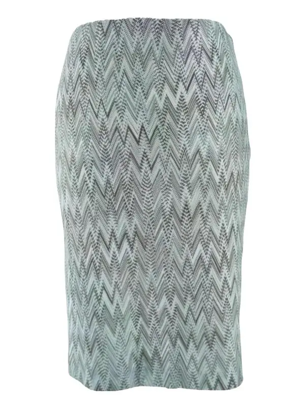 Missoni Zig Zag Pencil Skirt - Blue
