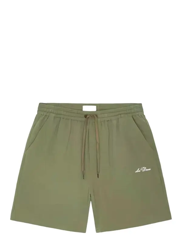 LES DEUX Stan Seersucker Swim Shorts - Green