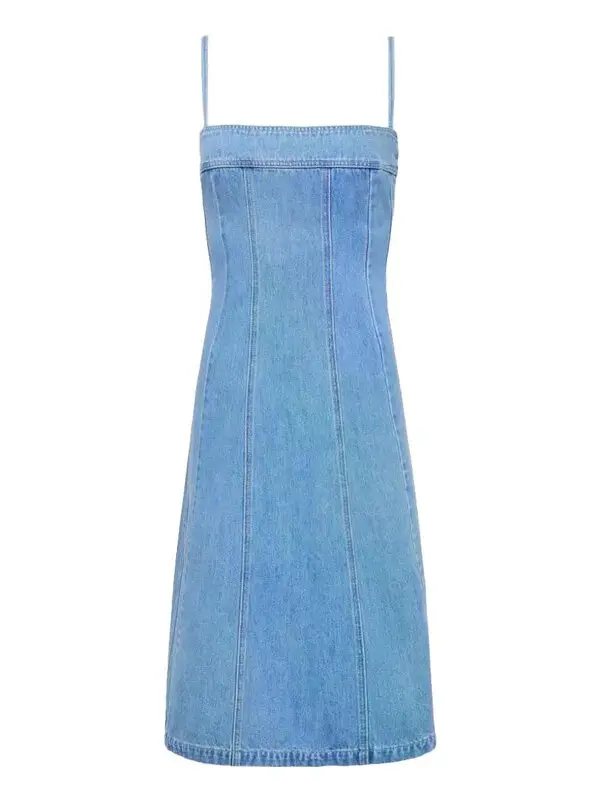 L'Agence Panelled Dress - Blue