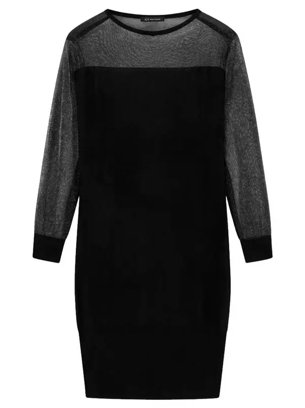 Armani Exchange Long-sleeve Mini Dress - Black