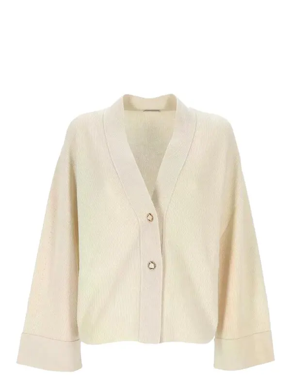 Agnona Button-front Cardigan - Neutrals