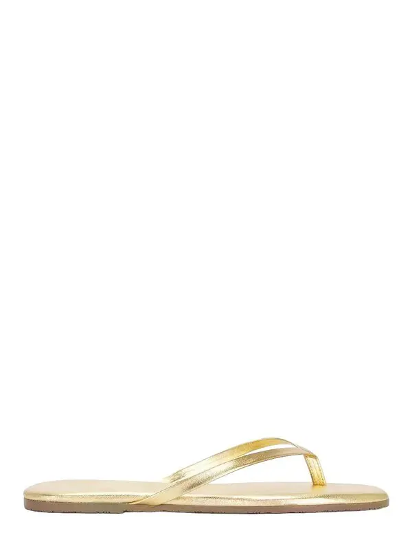 Tkees Square-toe Thong Sandals - Gold
