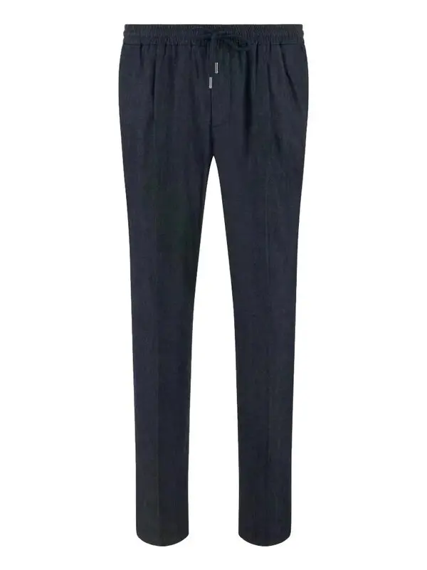 Boggi Milano City Drawstring Trousers - Blue