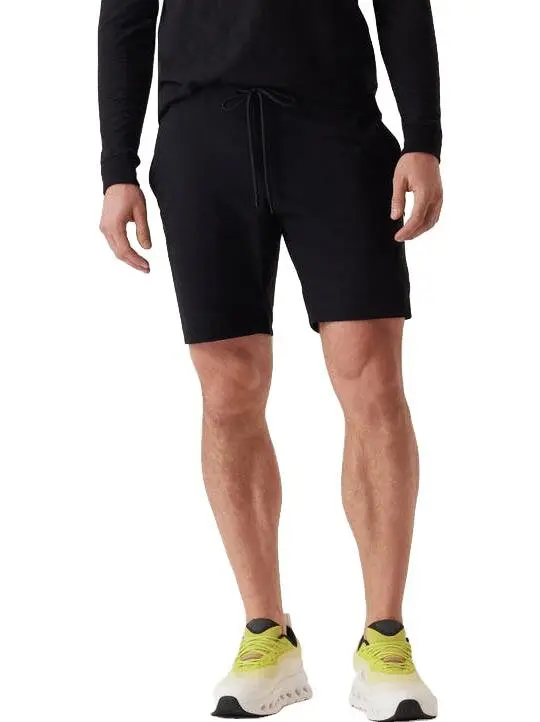 DEKE Solarx Stretch Nylon Warp Knit Drawstring Shorts - Black