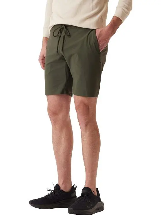 DEKE Solarx Stretch Nylon Warp Knit Drawstring Shorts - Olive