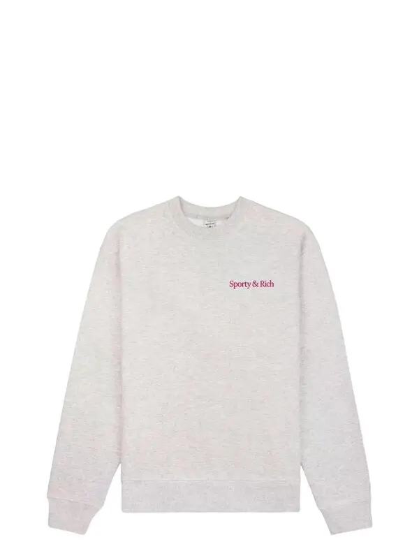 SPORTY & RICH Ny Motion Crew-neck Sweatshirt - Grey
